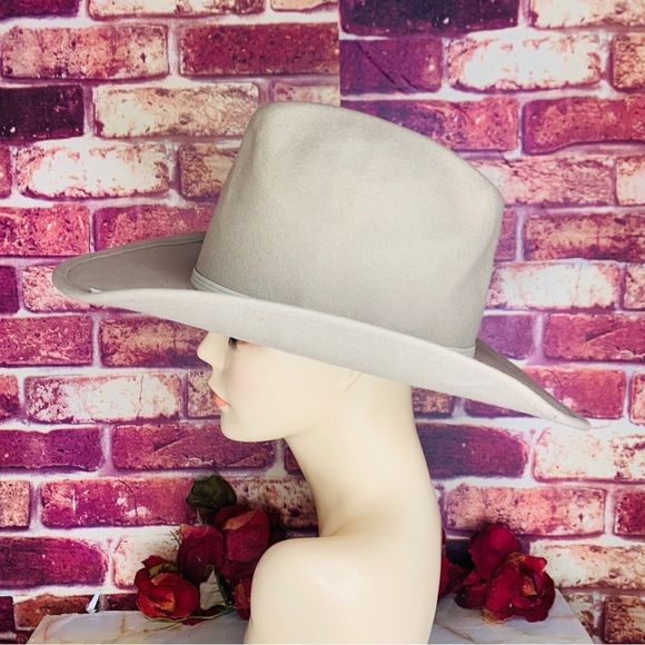 Accessories | Vintage Taupe Wool Felt Rancher Cowboy Hat | Poshmark